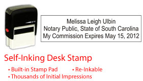 South Carolina Notary Self Inking Stamp